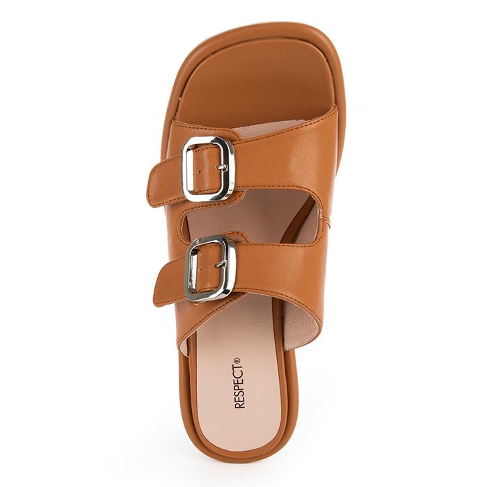 Коричневые пантолеты на каблуке Respect