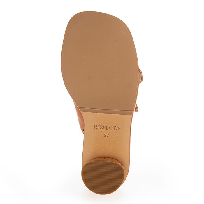 Коричневые пантолеты на каблуке Respect